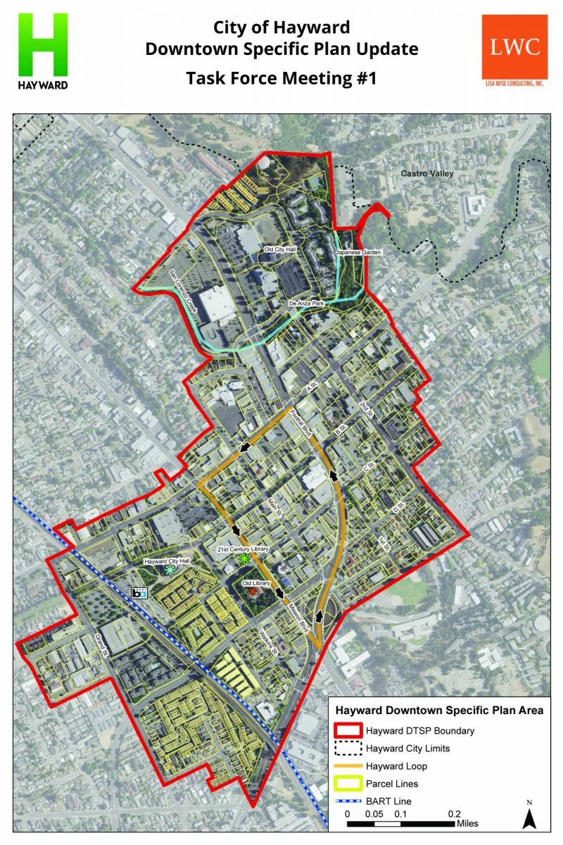 Downtown Specific Plan Area Map City Of Hayward Official Website